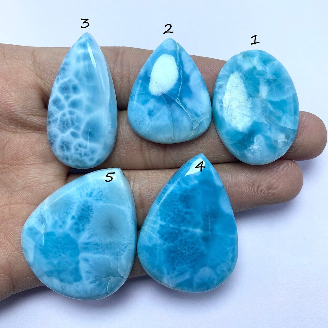 High Quality Larimar Gemstone, Natural Larimar Dominican Republic ...