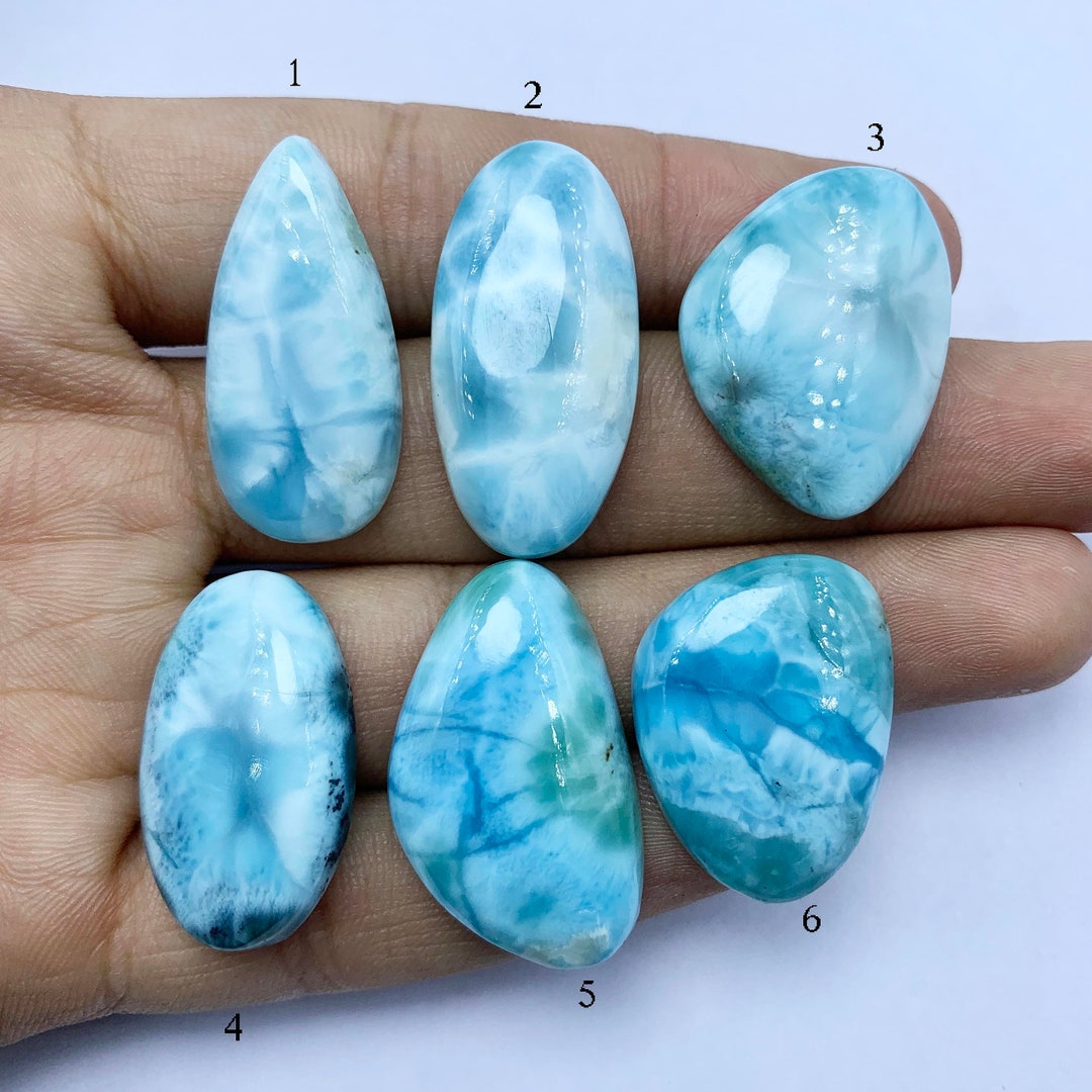 High Quality Larimar Gemstone, Natural Larimar Dominican Republic ...
