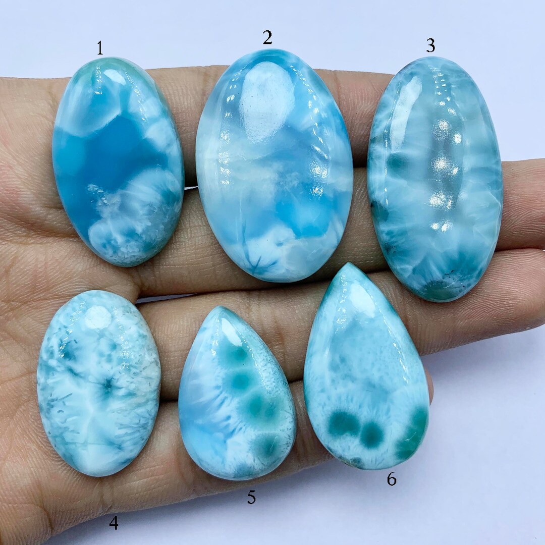 Amazing Blue Color Larimar Gemstone, AAA Grade Quality Gemstone ...