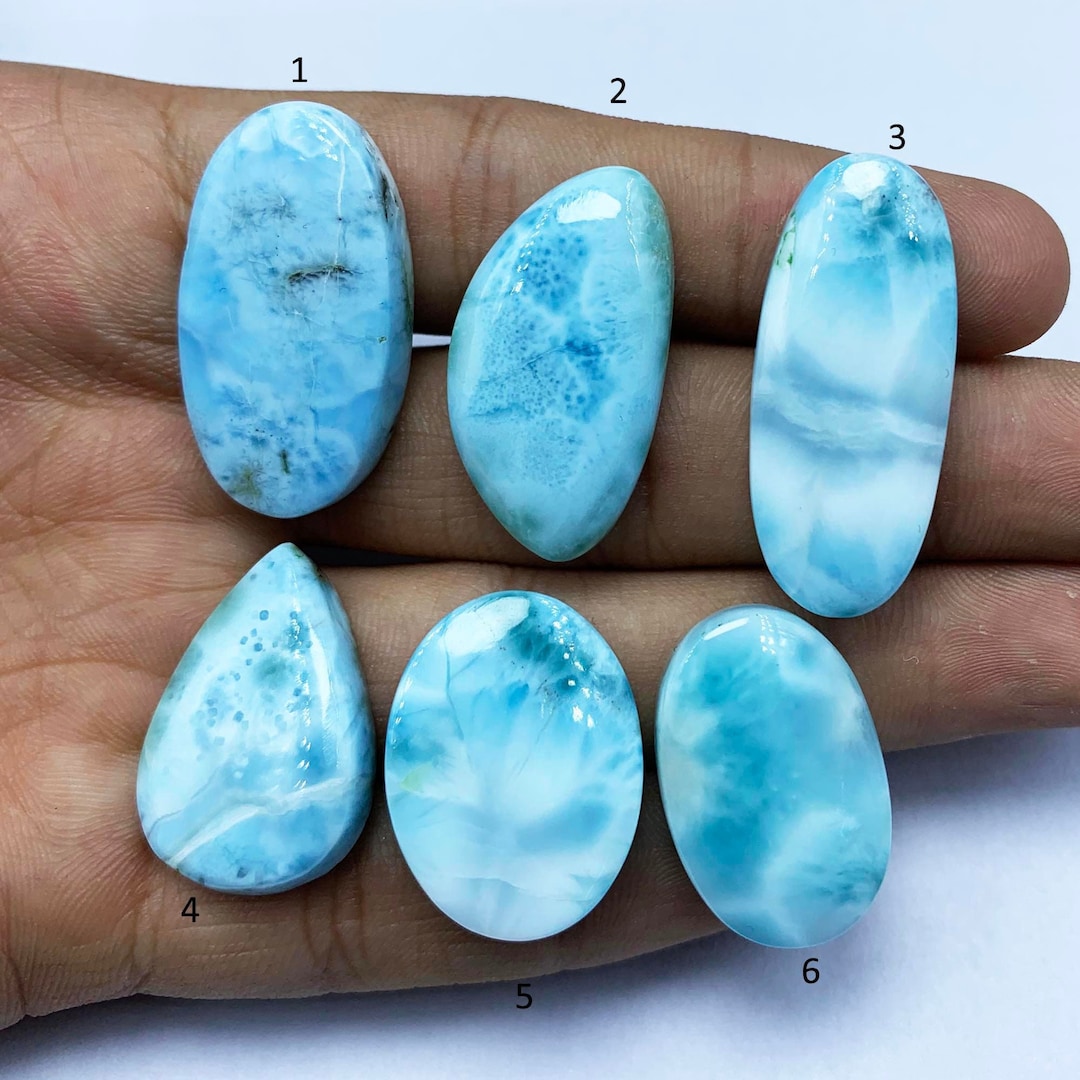 AAA Top Grade Quality Larimar Gemstone, Larimar Blue Color Gemstone ...