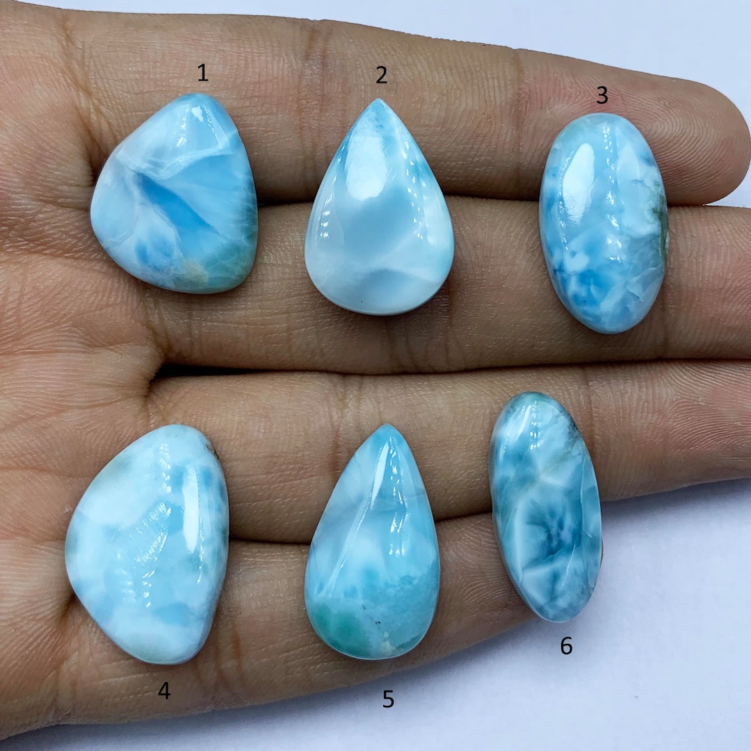 Larimar Dominican Republic Stone, Genuine Larimar Gemstone, Pectolite ...