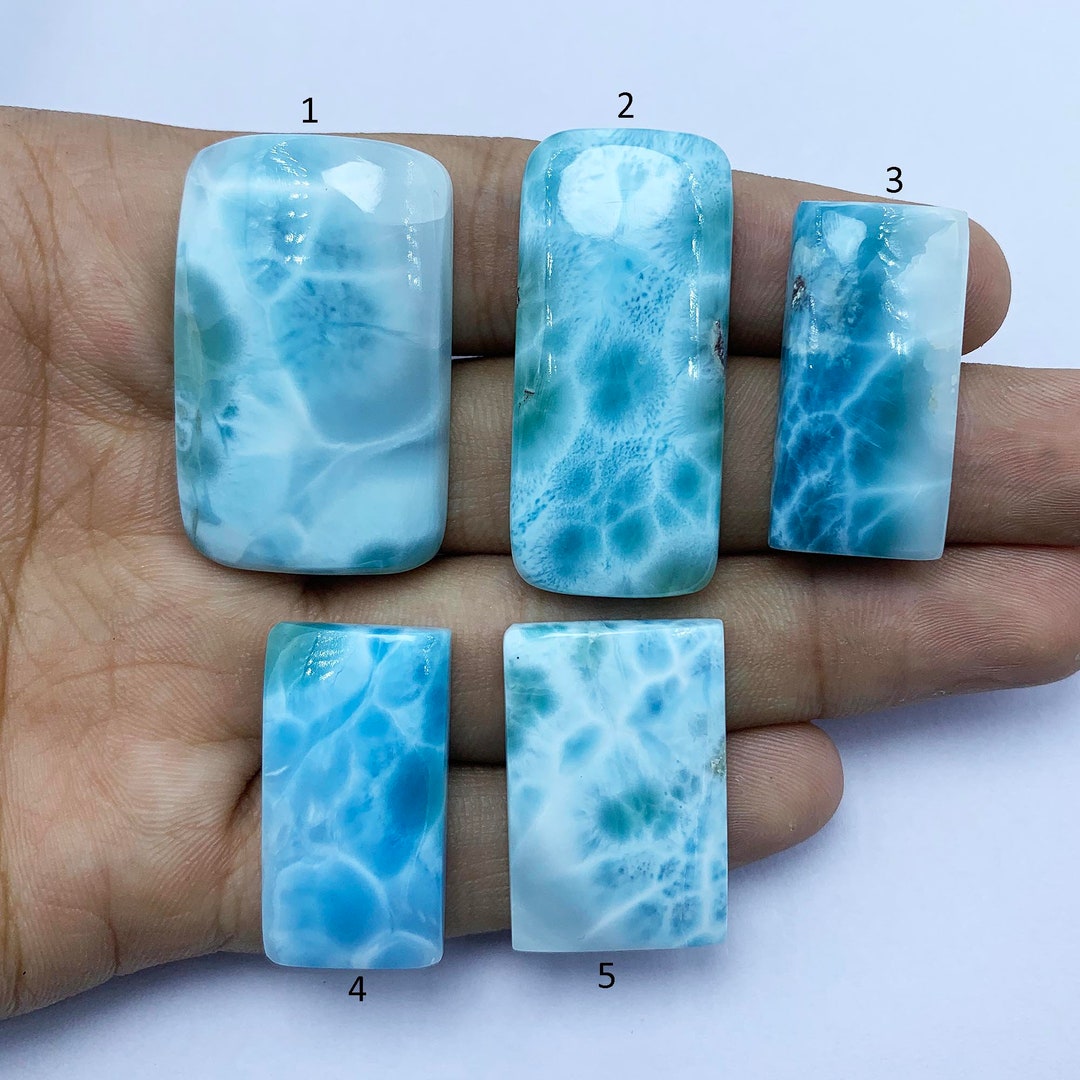 Ultimate Quality Larimar Cabochon, Larimar Handmade Loose Cabochon ...