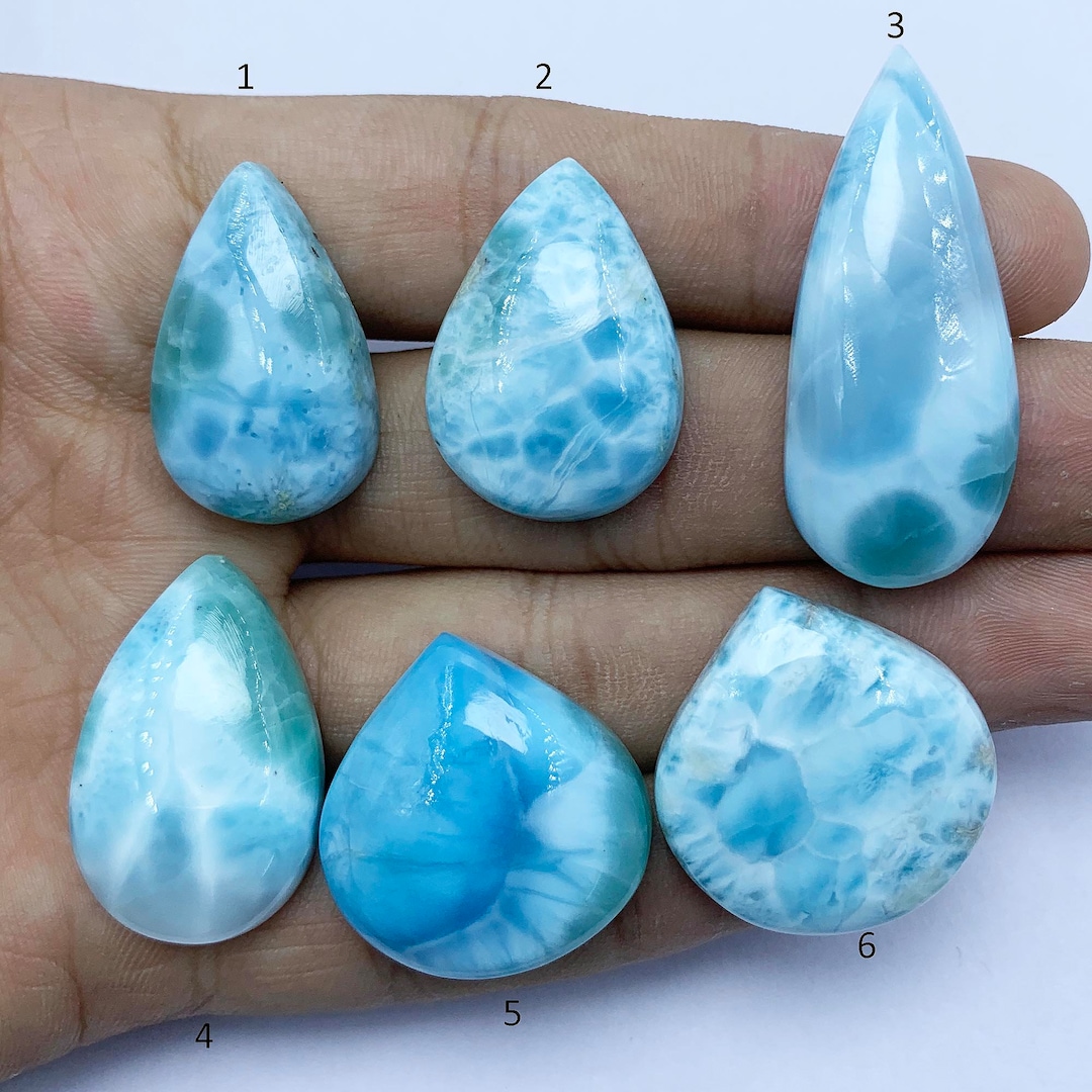 Natural Big Larimar Cabochon, AAA++ Top Quality Cabochon, Blue Color ...