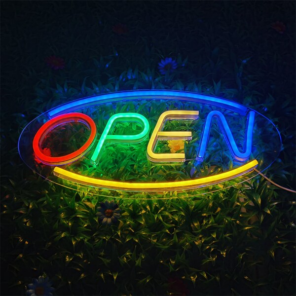 Neon Open Closed Sign - Etsy