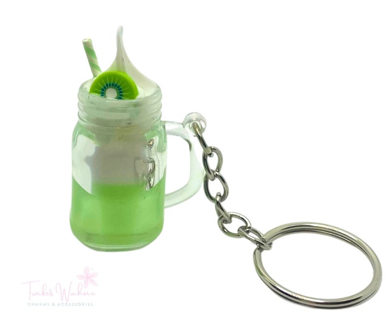 Green Lime Iced Tea Keychain Miniatures Food, Keychain Miniatures ...