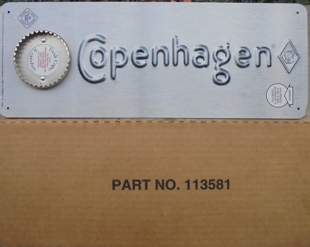 New in Box Top Brand Snuff Can Lid Opener Metal Sign - Etsy