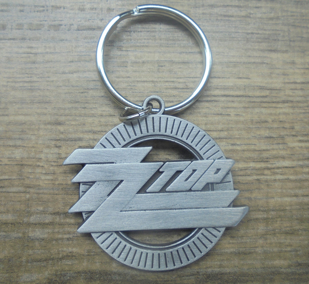 Neat ZZ Top Pewter Color Key Chain-new - Etsy