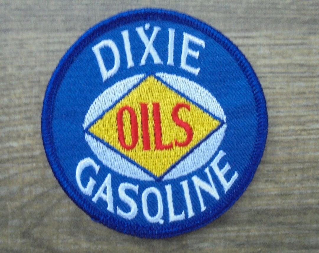 Dixie Oils-gasoline Round Iron-on Cloth Patch 3 - Etsy