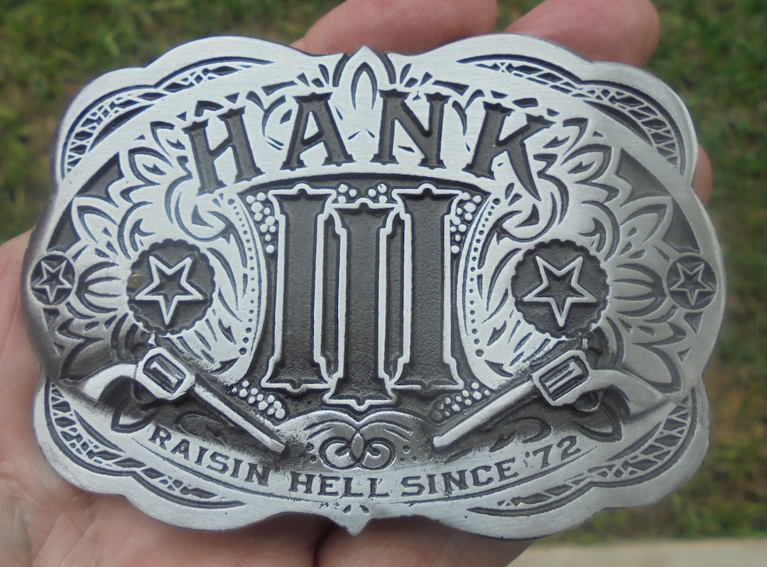 Hank iii Williams Belt Buckle-new - Etsy