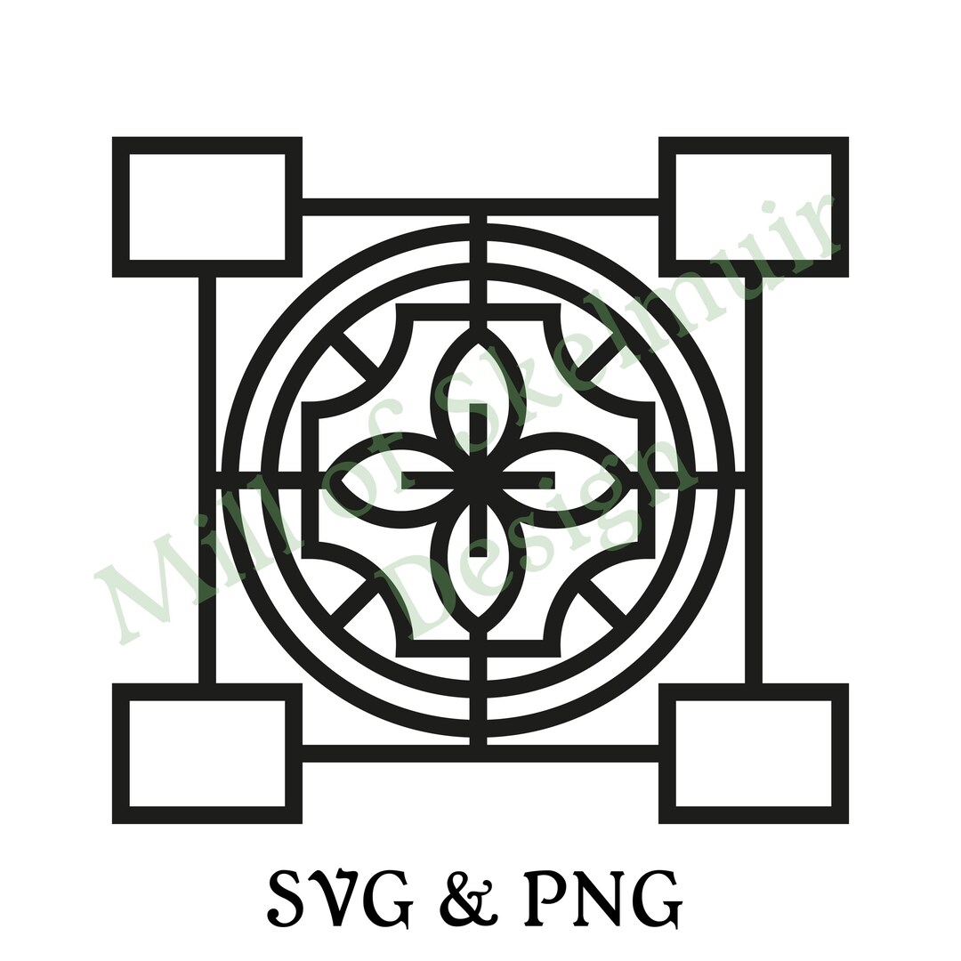 Eastern Inspired Pattern SVG & PNG Files - Korean Tile Cricut Laser Cut ...