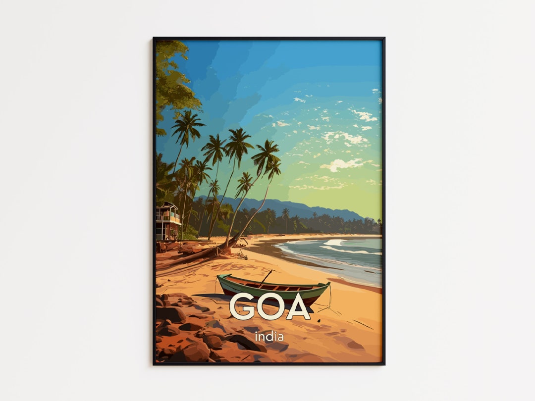 INDIA GOA Location Travel Framed Prints POSTER for Home Décor Matte ...