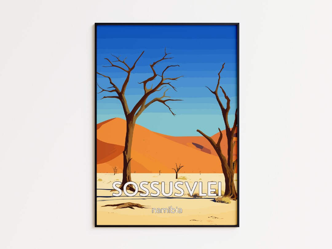 SOSSUSVLEI NAMIBIA Location Travel Framed Prints POSTER for Home Décor Matte Paper Poster - Etsy