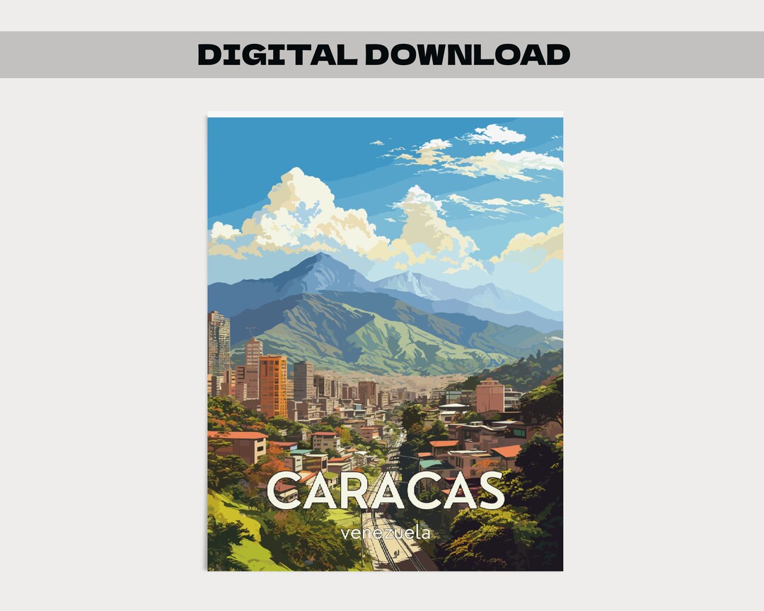 VENEZUELA CARACAS Location Travel Framed Prints POSTER for Home Décor ...