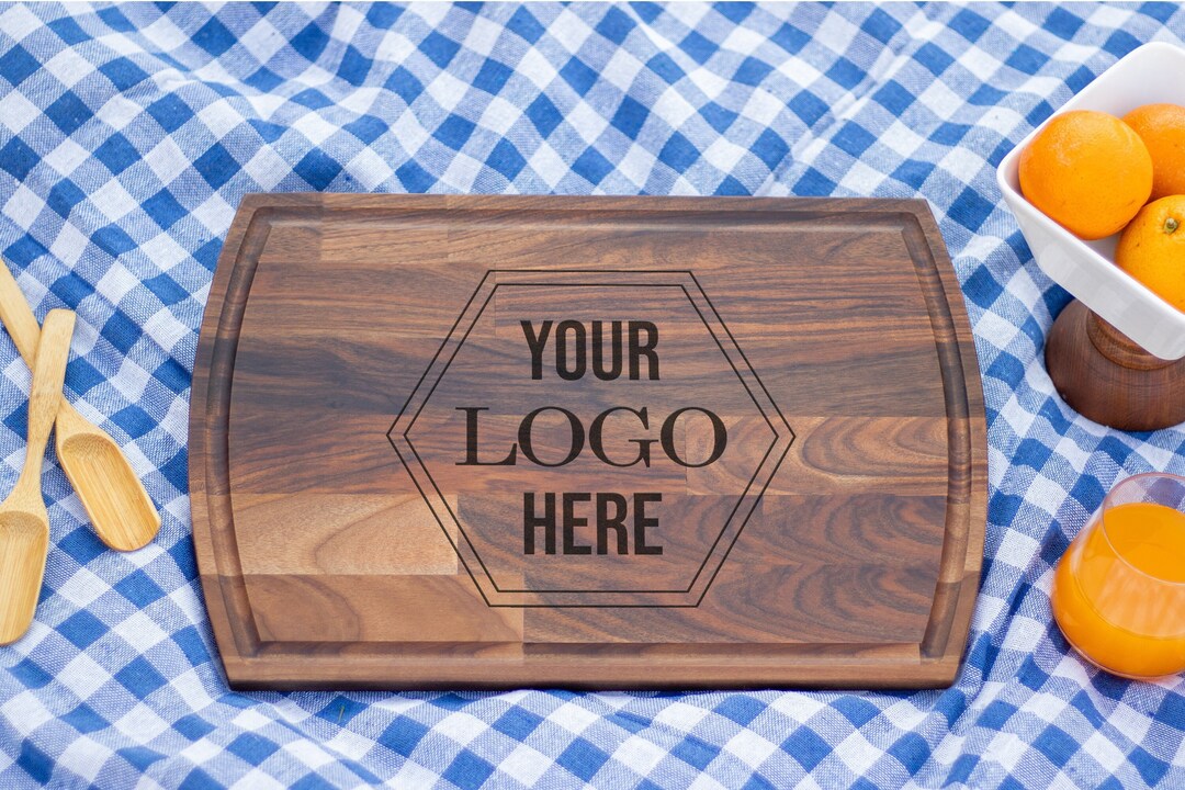 Custom Cutting Board, Personalized Cutting Board Wood Engraved, Logo ...