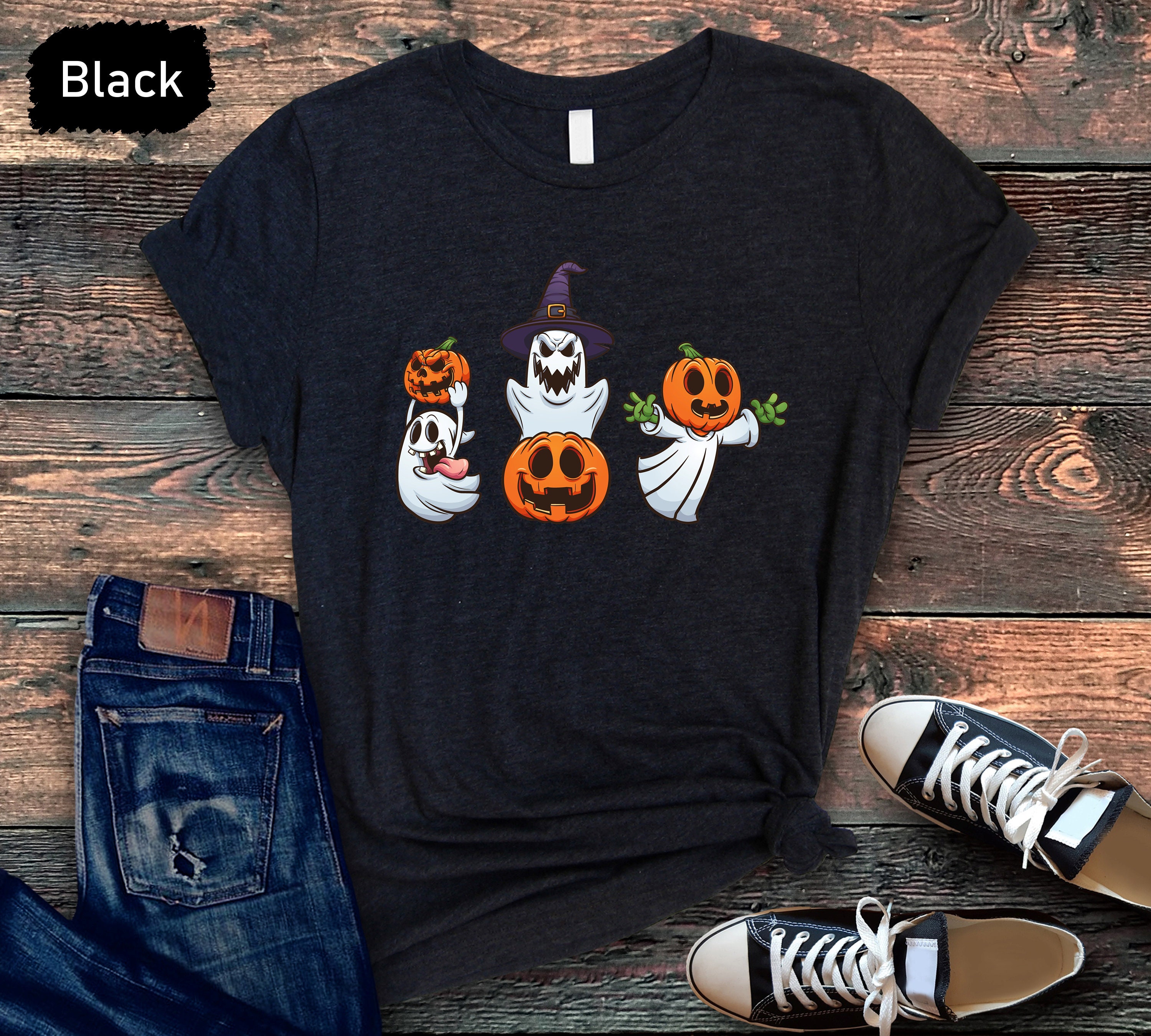 Halloween Shirts, Halloween Themed Shirt, Pumpkin Shirt, Funny Ghost ...