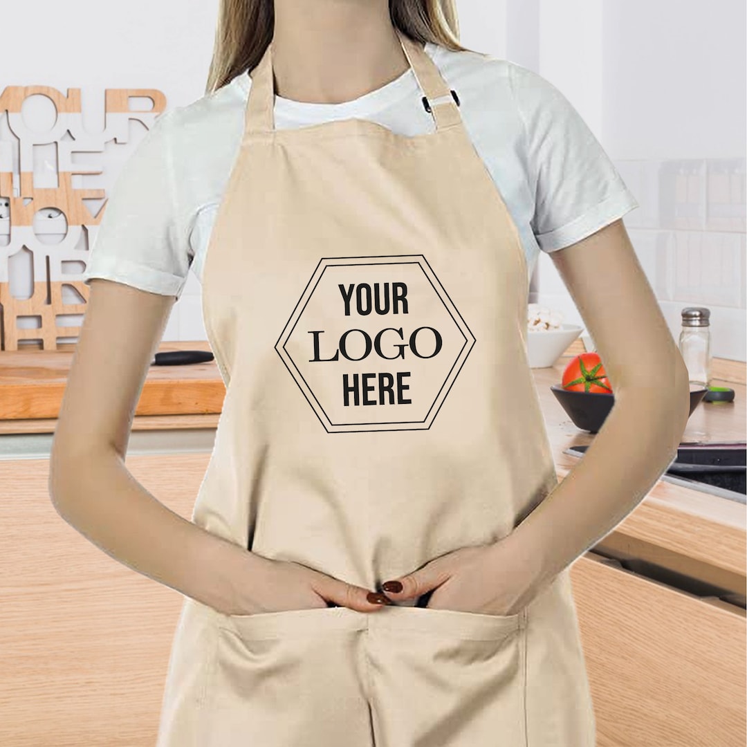 Custom Logo Apron, Personalized Apron for Men, Custom Apron, Apron With ...