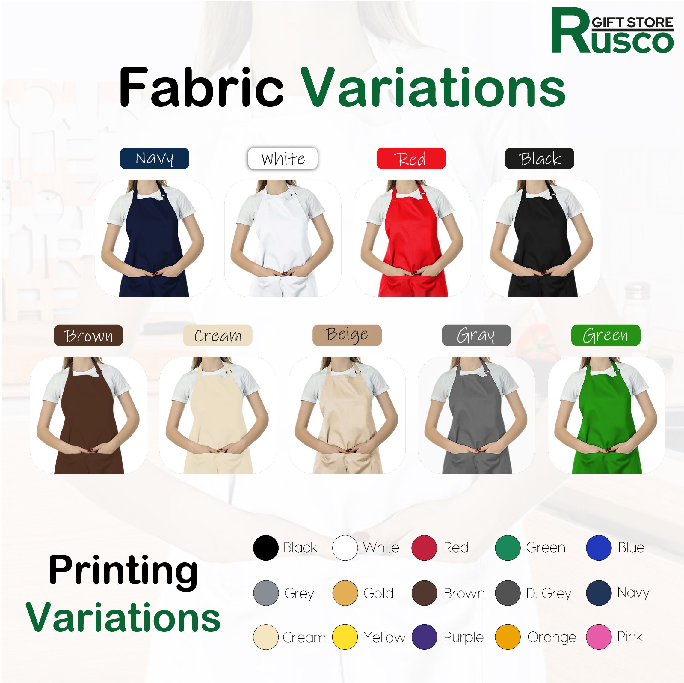 Custom Logo Apron Personalized Apron for Men Custom Apron - Etsy