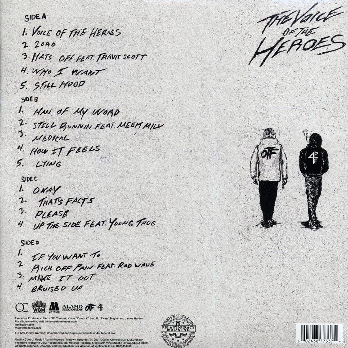 Lil Baby & Lil Durk - the Voice of the Heroes (2xlp) / LP Vinyl (motown ...