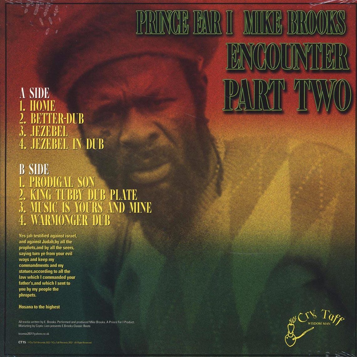 Prince Far I, Mike Brooks - Encounter Part 2 / LP Vinyl (cry Tuff ...