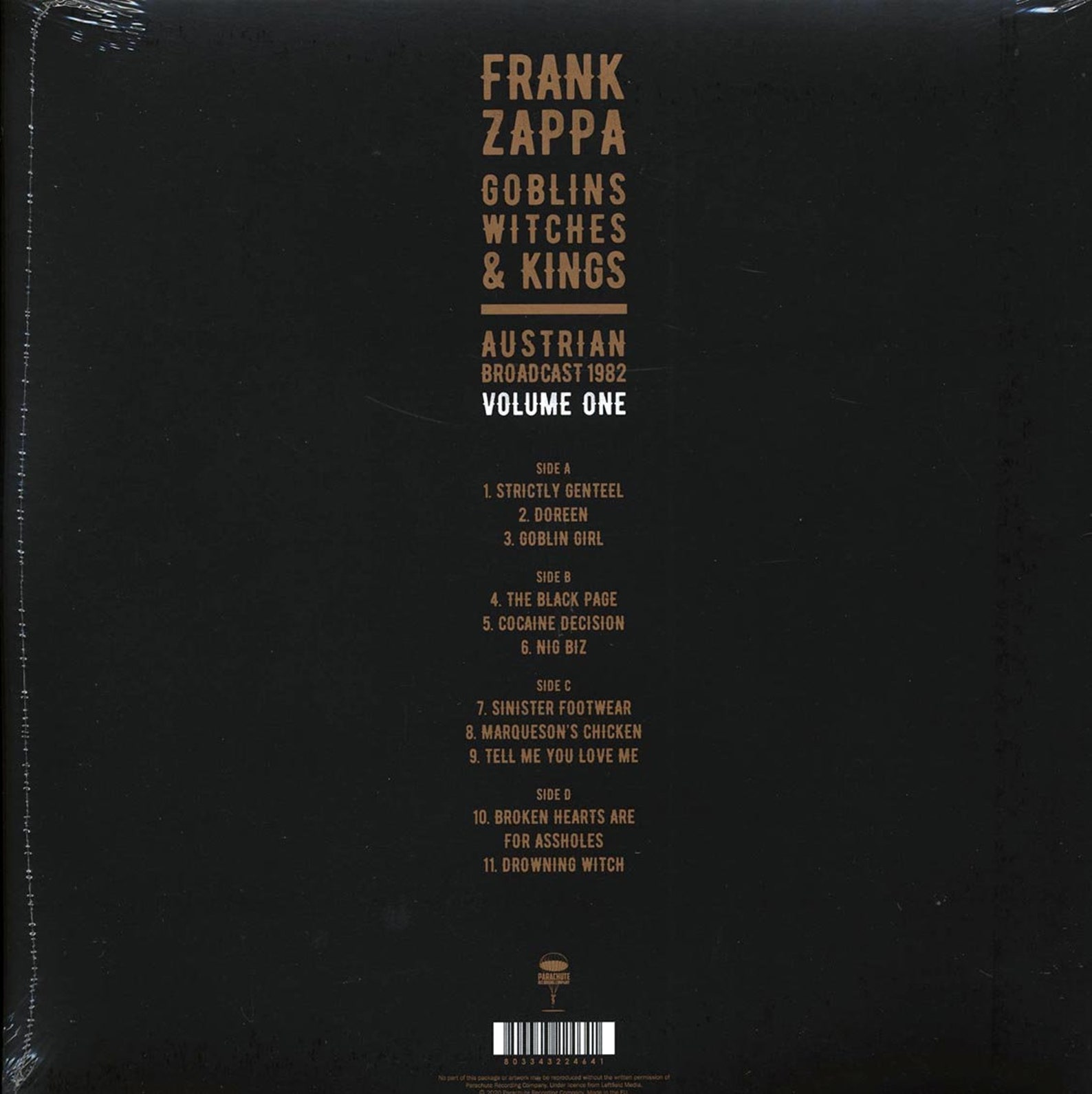 Frank Zappa - Goblins Witches & Kings Volume 1: Austrian Broadcast 1982 ...