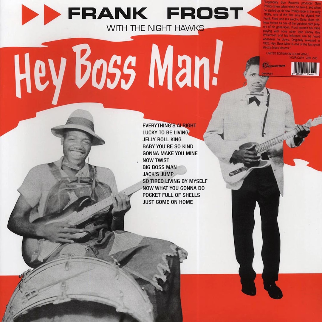 Frank Frost With the Night Hawks Hey Boss Man / LP Colored Vinyl ...