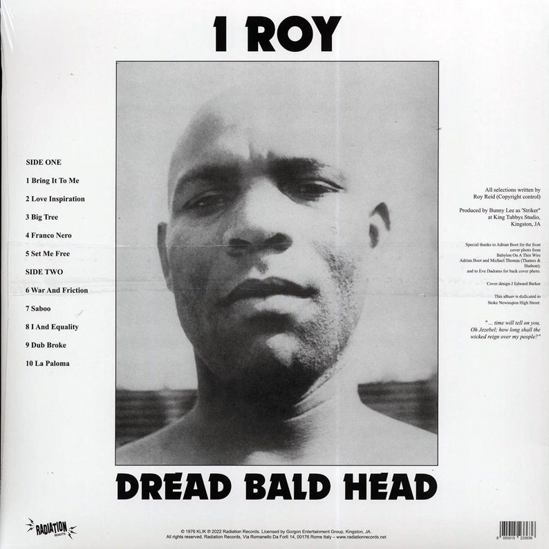 I Roy - Dread Bald Head / LP Vinyl (radiation) / Reggae / Roots ...