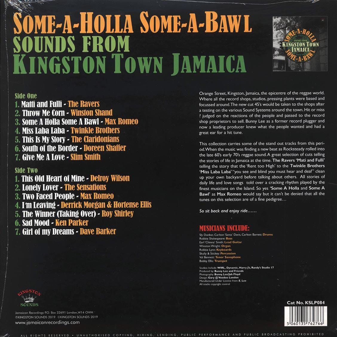Max Romeo, Slim Smith, Roy Shirley - Some-a-holla Some-a-bawl: Sounds ...