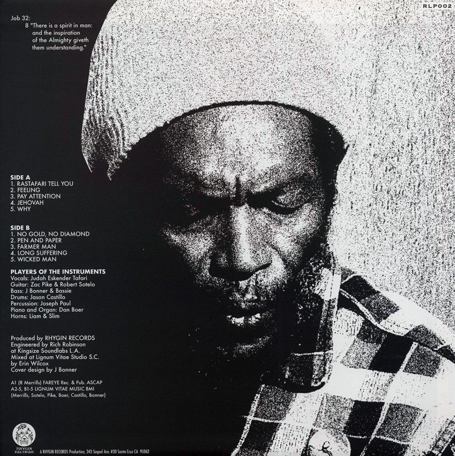 Judah Eskender Tafari - Long-suffering / LP Vinyl (rhygin Records ...