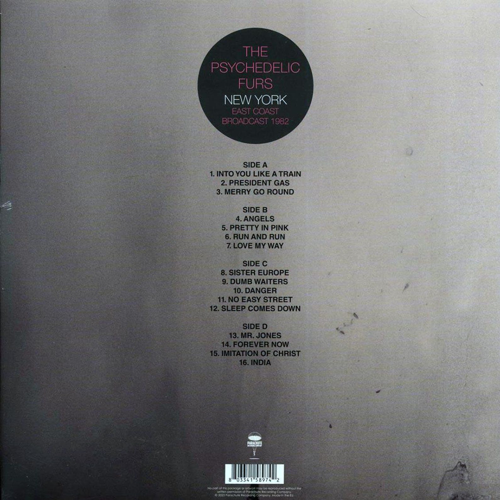 The Psychedelic Furs - New York East Coast Broadcast 1982 (2xlp) / LP ...