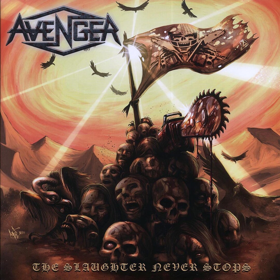 Avenger - the Slaughter Never Stops / LP Colored Vinyl (back on Black ...