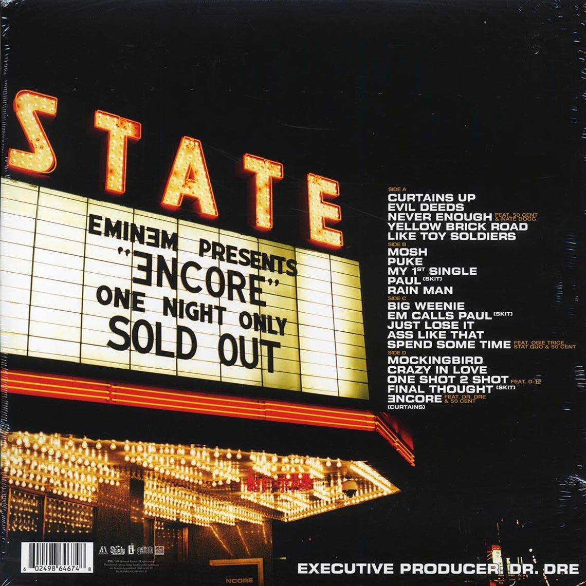 Eminem - Encore (2xlp) / LP Vinyl (aftermath/shady/interscope) Hip Hop ...