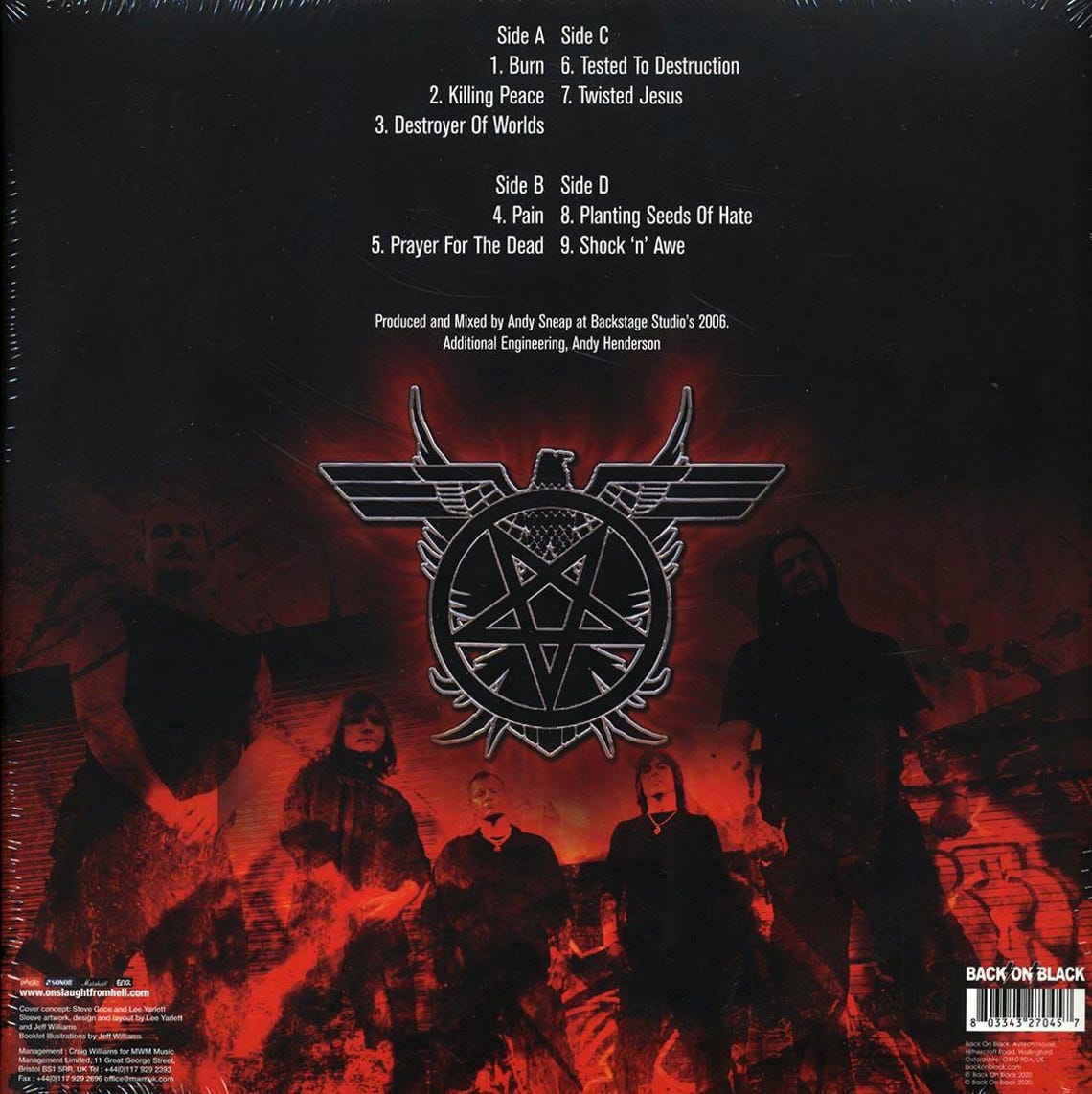 Onslaught - Killing Peace (ltd. Ed.) (2xlp) (clear Vinyl) / LP Vinyl ...