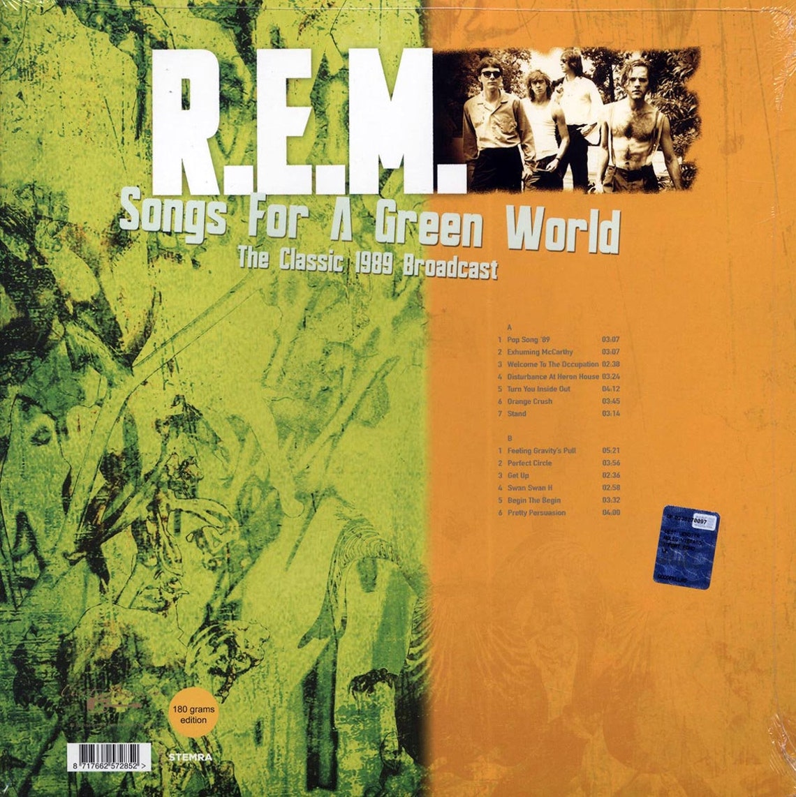 REM Songs for A Green World: the Classic 1989 Broadcast / LP Vinyl cult ...