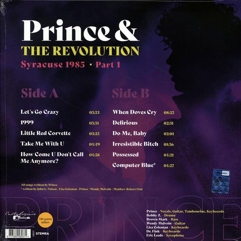 Prince & the Revolution - Syracuse 1985 Part 1: Live at Carrier Dome ...