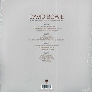 David Bowie - Rome 1996: the Classic Italian Broadcast (2xlp) (clear ...