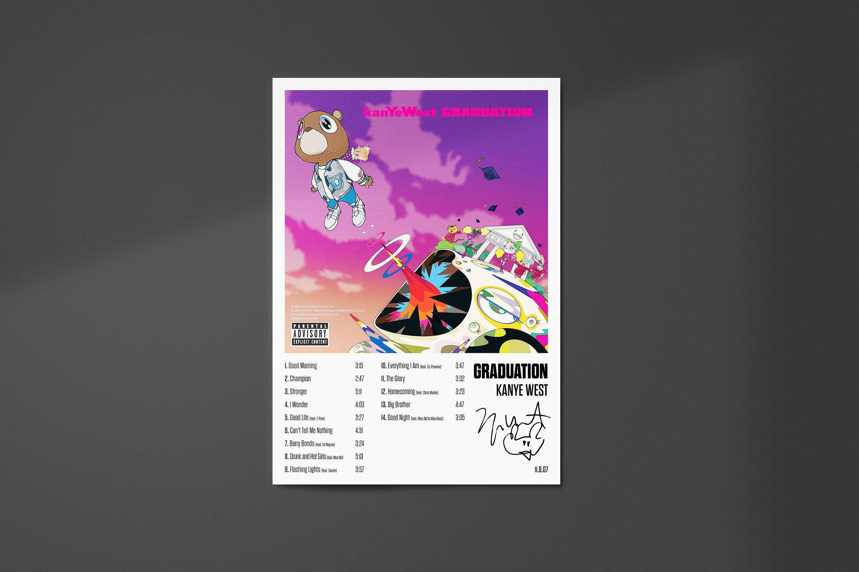 Kanye West Graduation Album Cover Poster Print - Etsy