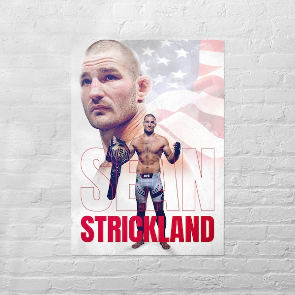 Sean Strickland Poster - Etsy
