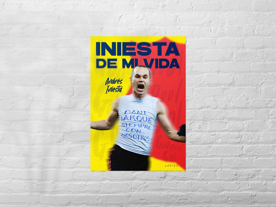 Andrés Iniesta Poster | Classic Football Prints Series 1 - Etsy