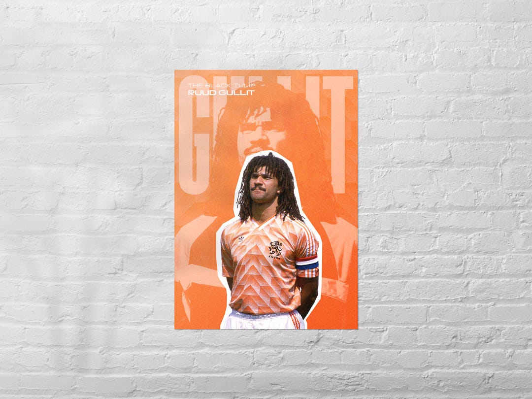 Ruud Gullit Poster | Classic Football Prints - Etsy