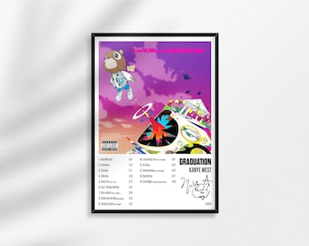 Kanye West 'graduation' Album Cover Poster (dark) - Music Wall Art ...