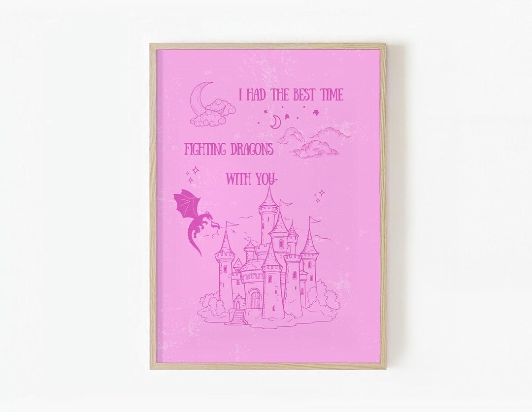 Pink Long Live Poster, Speak Now Wall Art, I Had the Time of My Life ...