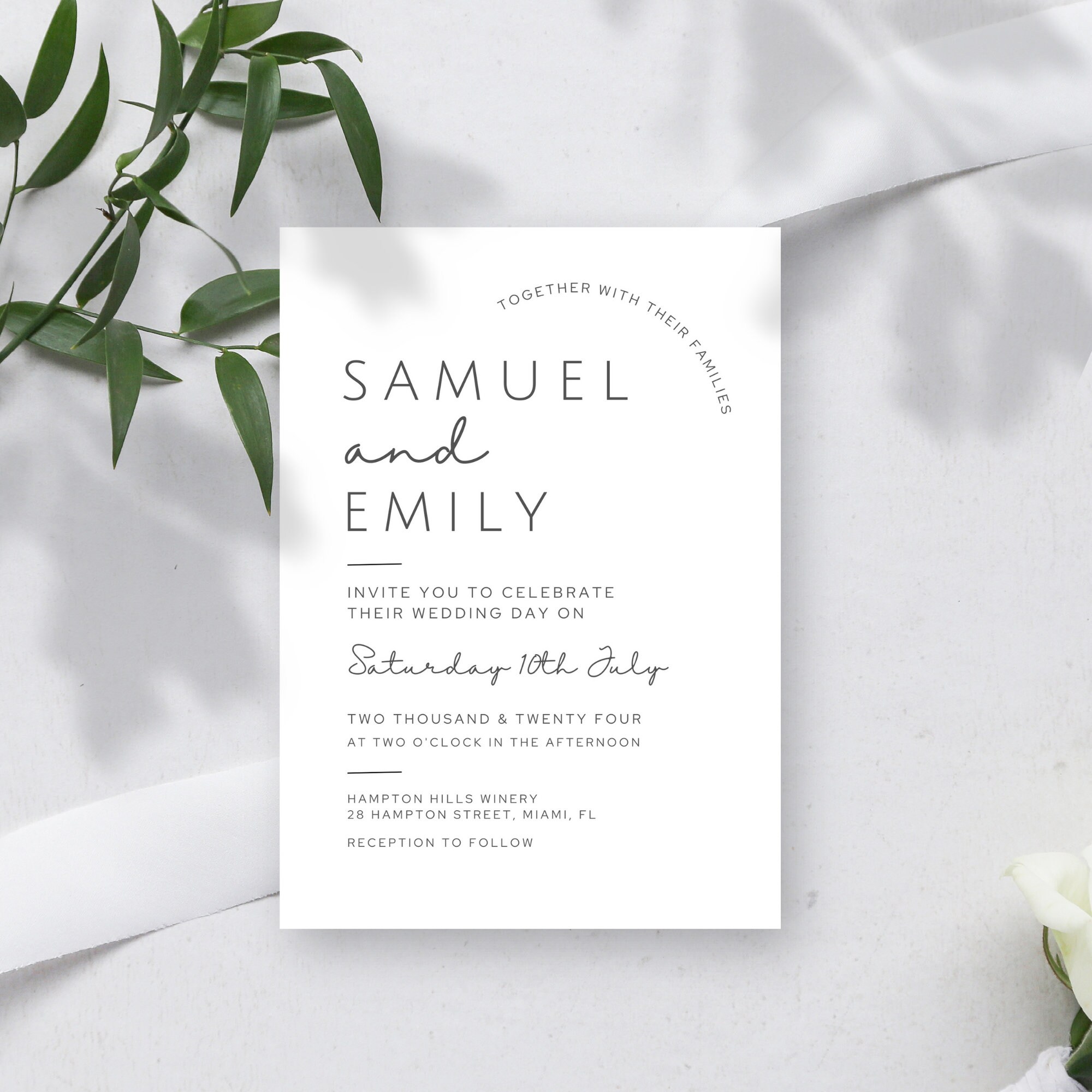Invitación de boda descargable con código QR invitación de - Etsy México