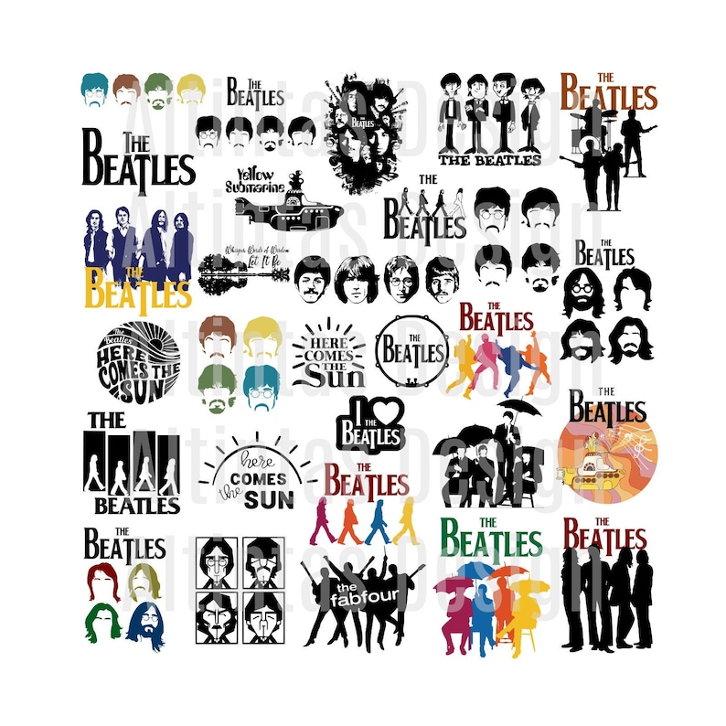 The Beatles Svg the Beatles Png John Lennon Svg the Beatles Cricut the ...