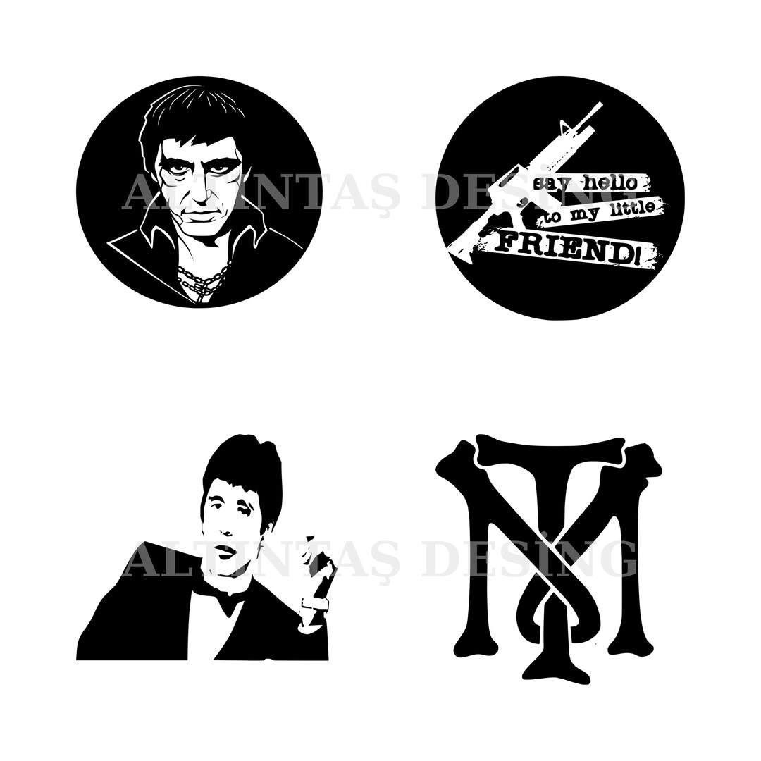 Scarface SVG File Al Pacino Tony Montana | Cricut | Vector | Instant ...