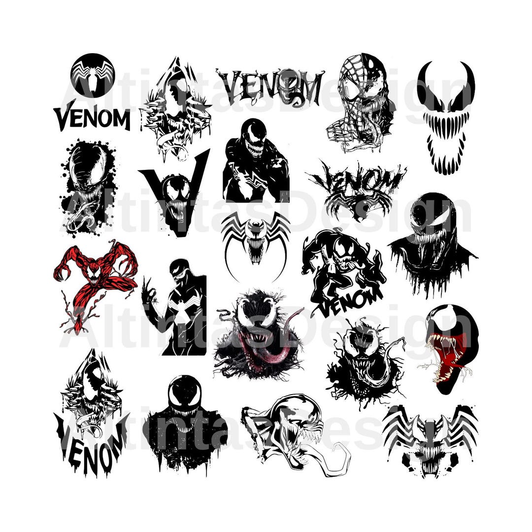 Venom SVG Png Bundle ,cut File Cricut, Svg Bundle, Venom Printable ...