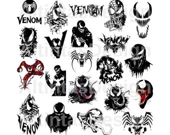 Venom Svg Bundle, Venom Printable Vector Designs, Comics Png, Family ...