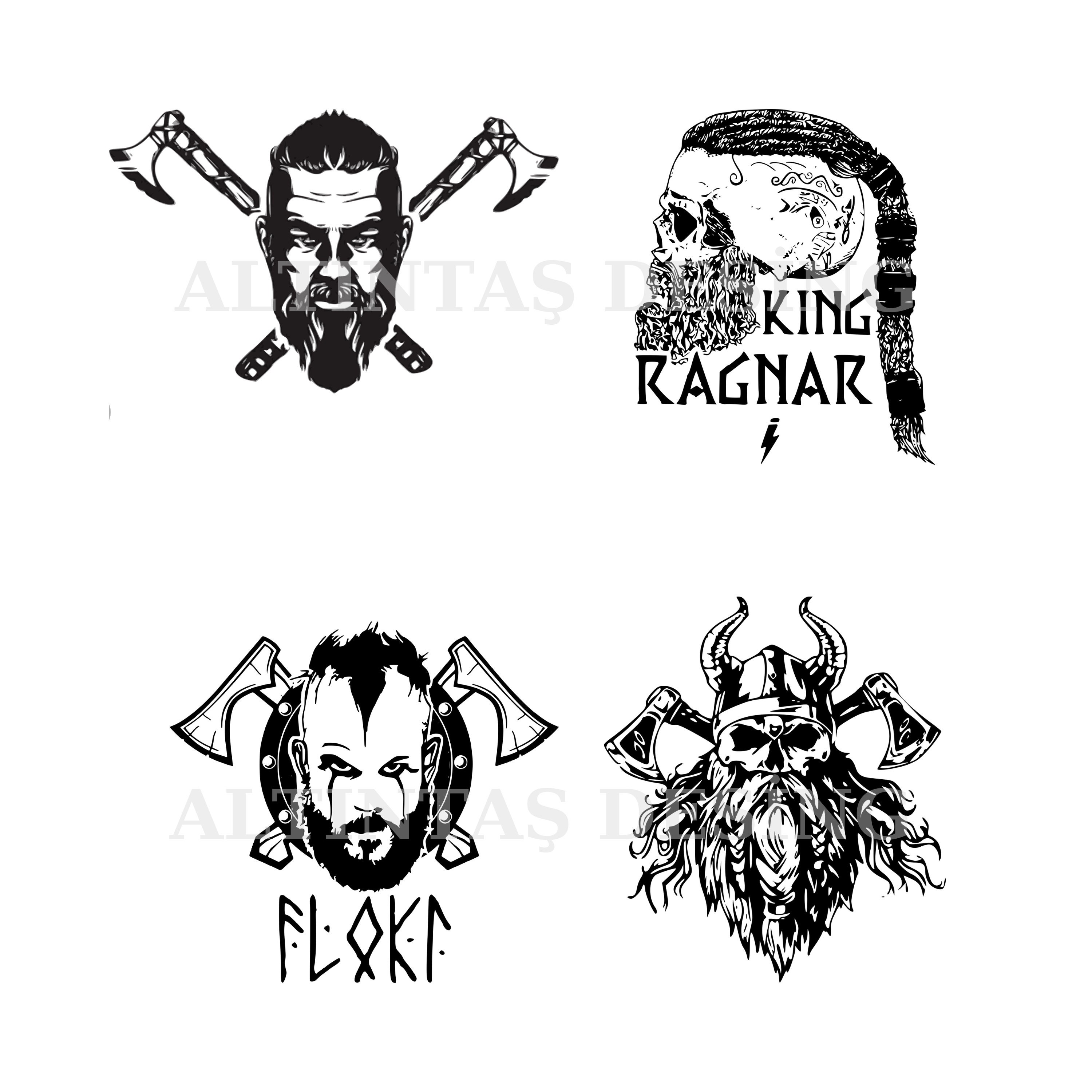 Vikings Ragnar Lothbrok Images Bundle Collection Svg Png Eps Dfx File For Cricut Silhouette