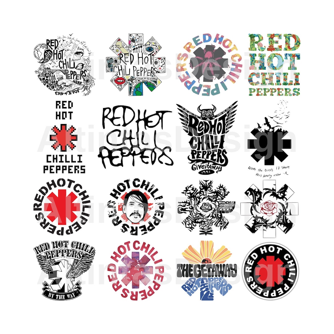 Red Hot Chili Peppers Svg Bundle Clipart, Rhcp Svg File for Cricut ...