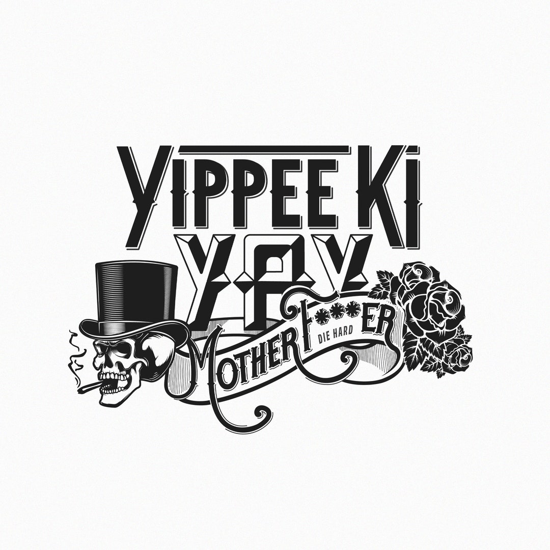 Die Hard Yippee Ki Yay MF T-shirt Action Movie Cult Classics John Mcclane Christmas Movie One ...