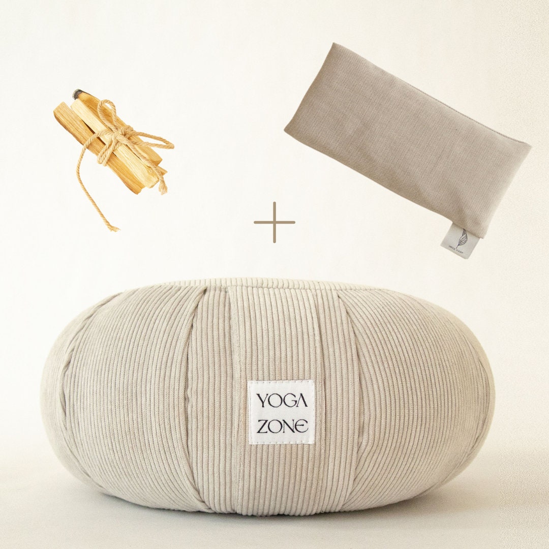 The Meditator Kit, a White Meditation Pillow, 4 Palo Santo Sticks and a Lavender Eye Pillow - Etsy